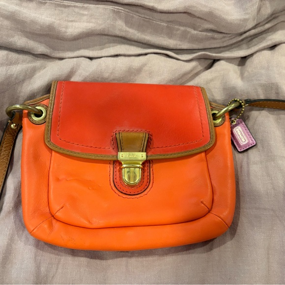 Coach | Bags | Coach Orange Crossbody Purse | Poshmark